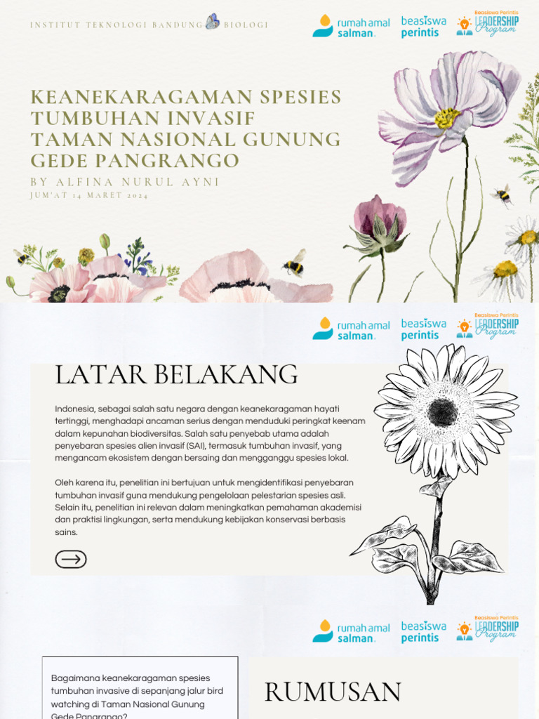 Tumbuhan Invasif di Taman Nasional Gede Pangrango | PDF