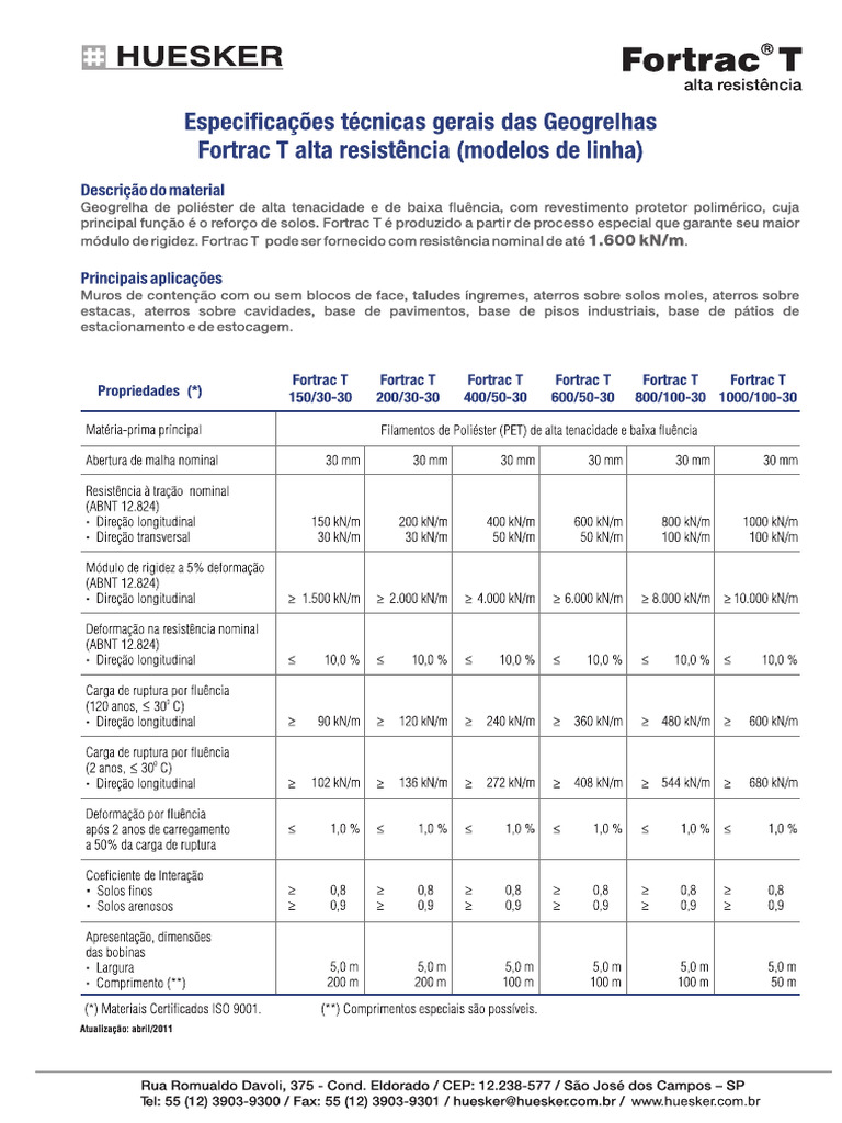 Especificacao Fortrac T AR | PDF