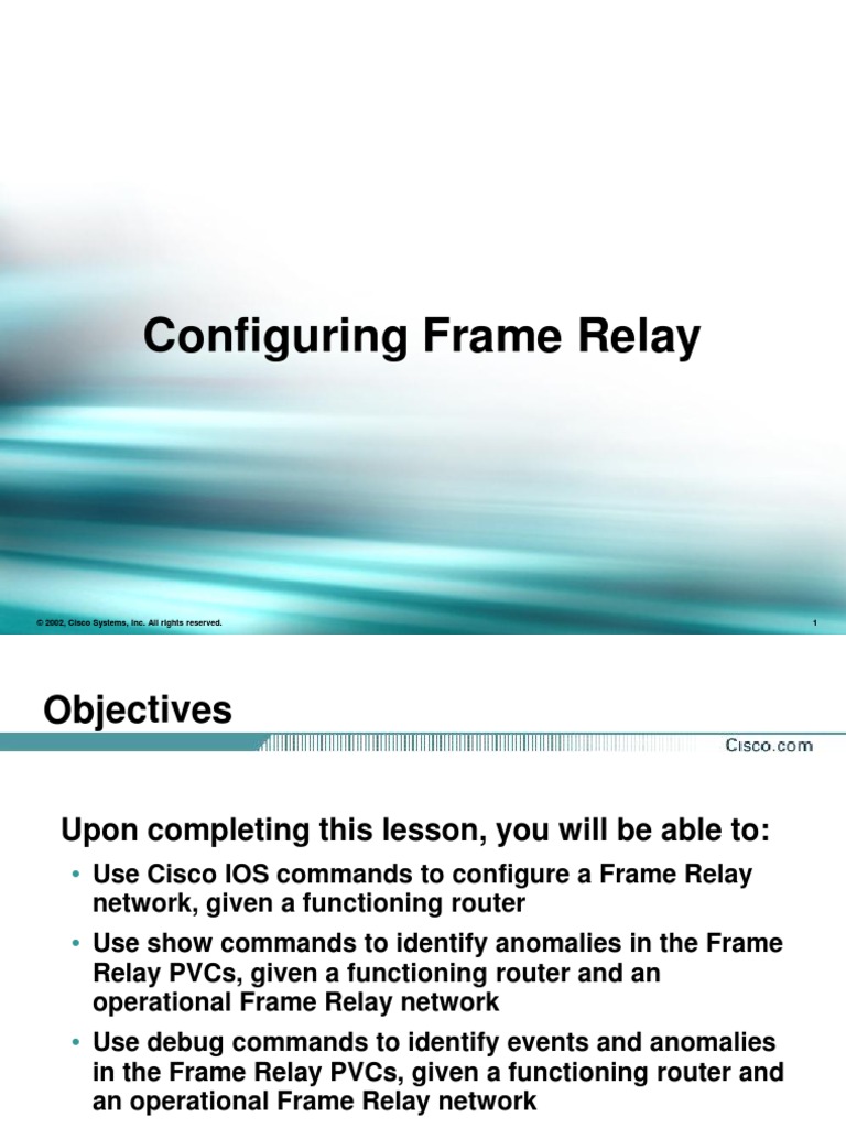 Configuring Frame Relay | PDF | Network Topology | Router (Computing)
