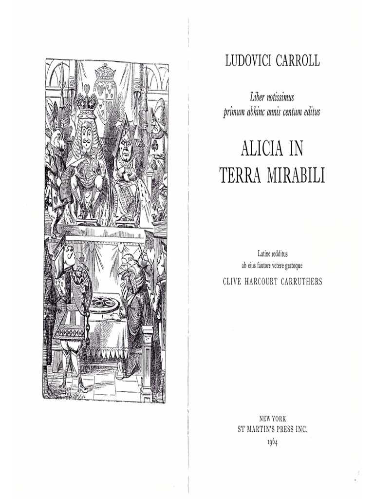 Alicia in Terra Mirabili (Alice in Wonderland, Latin) (PDFDrive) | PDF