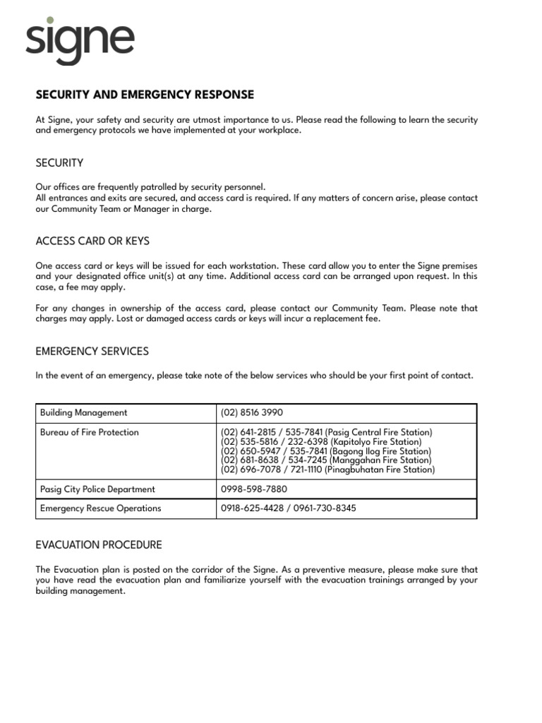 Workplace Security and Emergency Protocols | PDF | Firefighting | Emergency