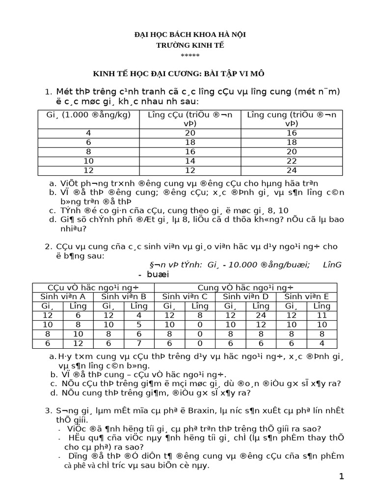 BT KTH Dai Cuong | PDF