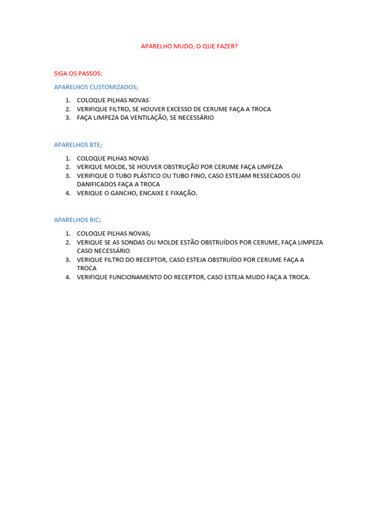 Passo a Passo Aasi Mudo | PDF