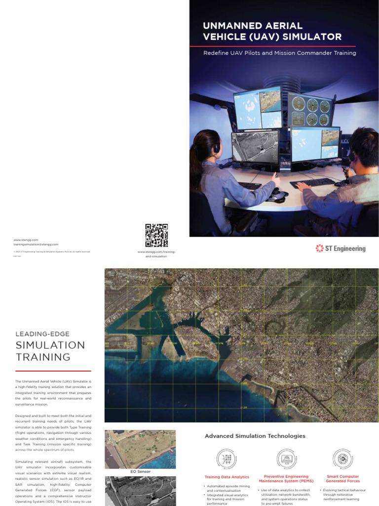 Unmanned Aerial Vehicle Simulator Brochure | PDF | Simulation ...