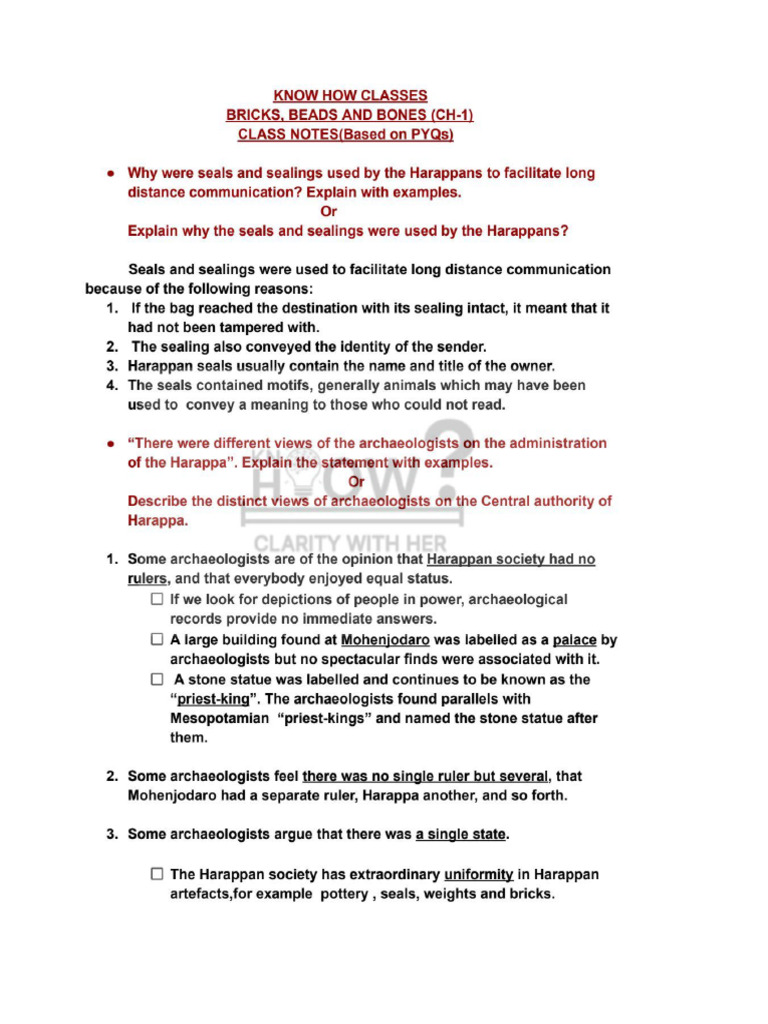 History CH 1 Notes | PDF