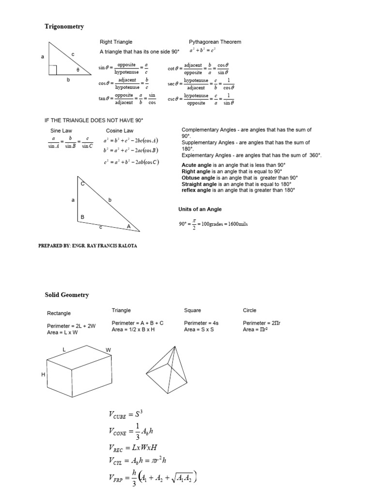 Trigonometry and Interest Basics Guide | PDF | Triangle | Euclid