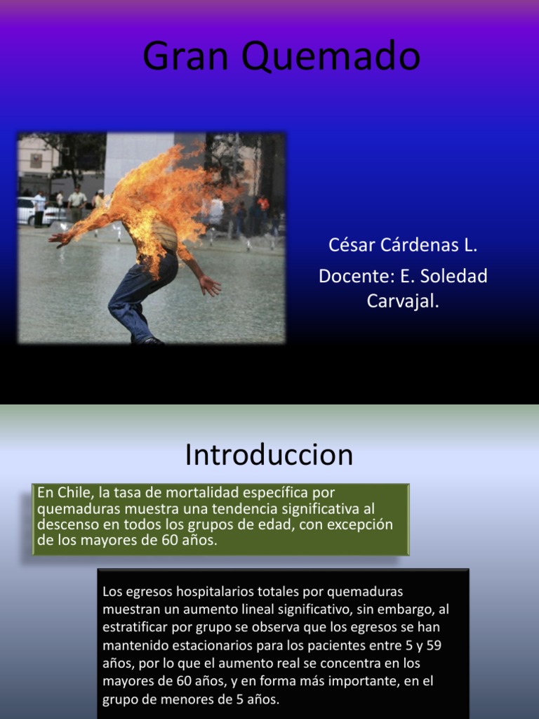 Gran Quemado INTENSIVO | PDF | Quemar | Edema