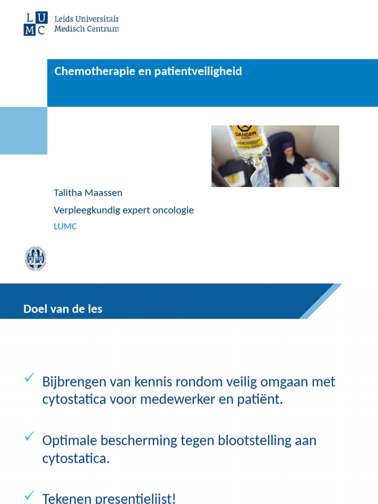Veilig Werken Met Cytostatica | PDF
