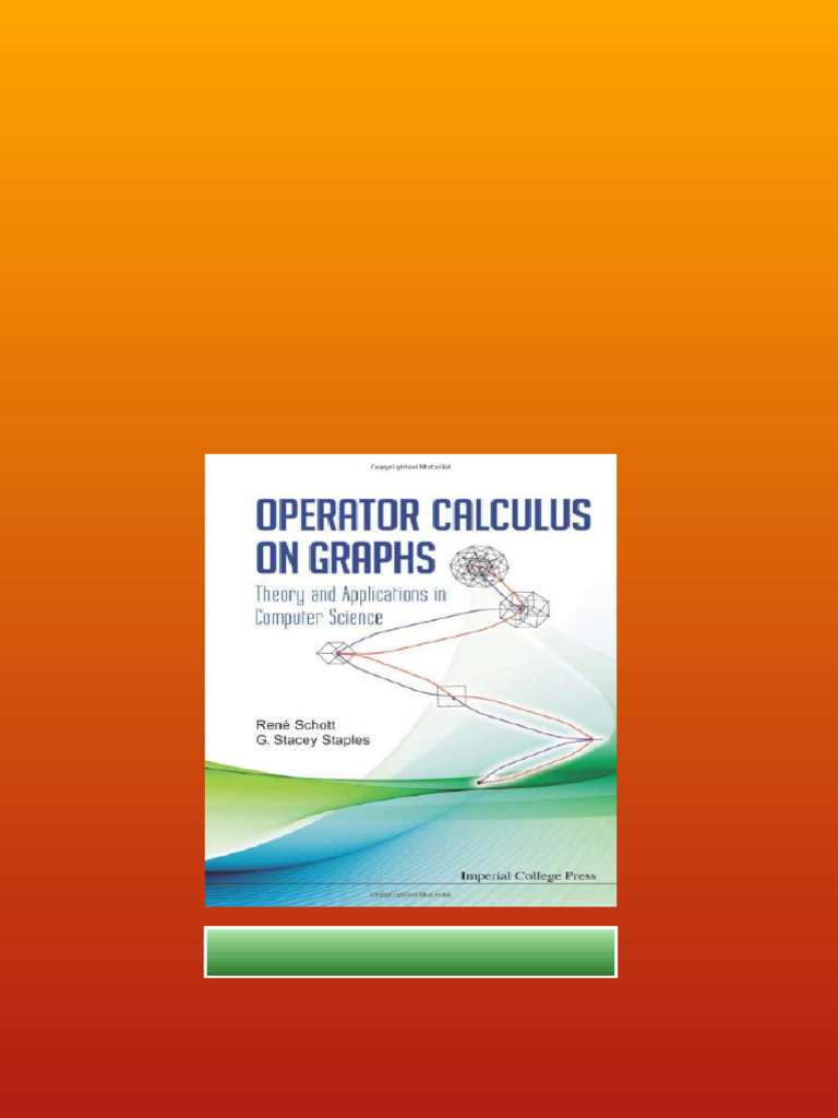 Operator Calculus On Graphs Theory And Applications In Computer Science ...