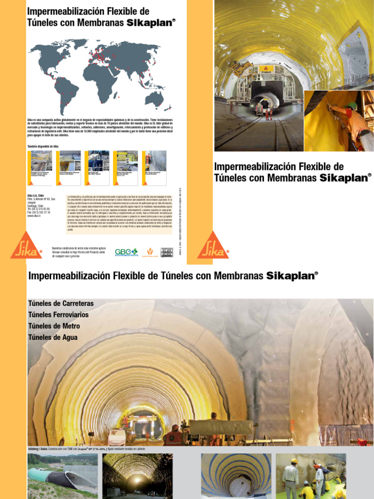 Waterproofing Sikaplan Abril 2012 | PDF | Agua | Túnel