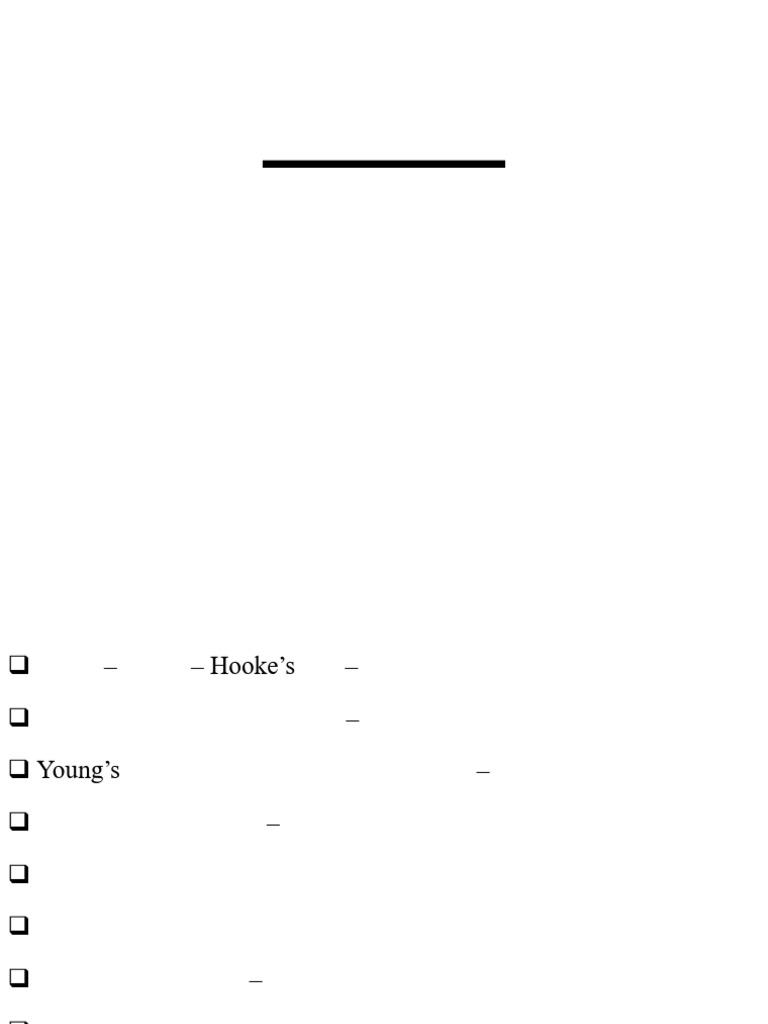 Unit-1 Properties of Matter | PDF | Elasticity (Physics) | Deformation ...