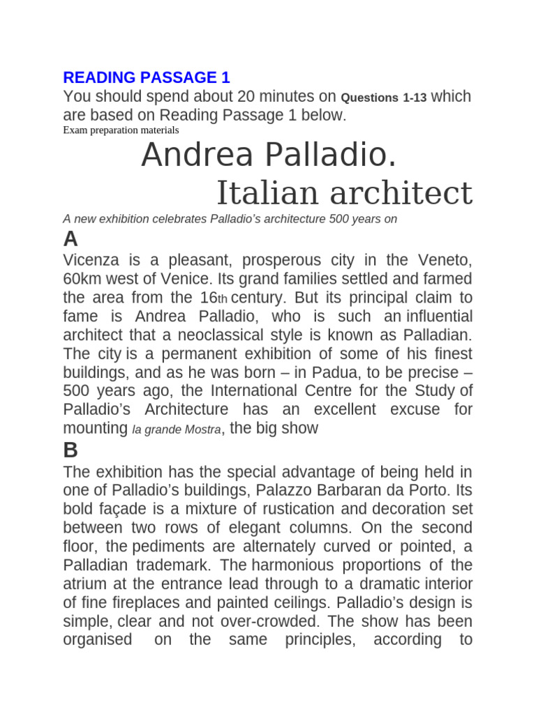 Andrea Palladio. | PDF | Architectural Design | Architecture