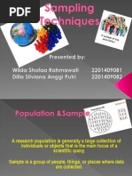Sampling Techniques Quiz | PDF | Sampling (Statistics) | Research Methods