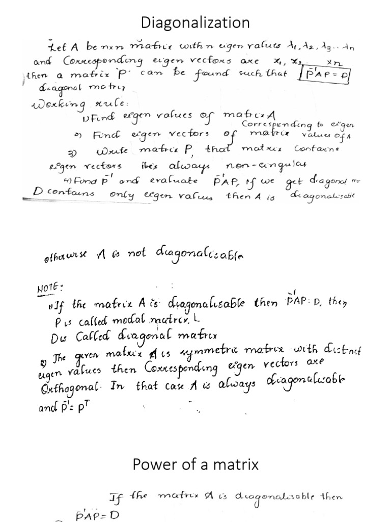 Diagonal Ization | PDF