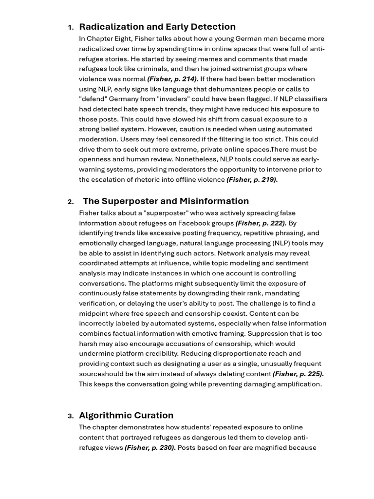 Early Detection of Radicalization Online | PDF | Mass Media | Social ...