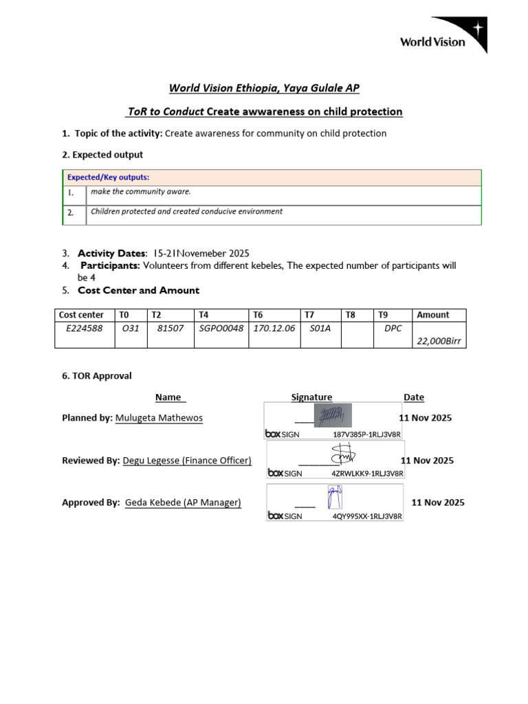 TOR With Lett De | PDF