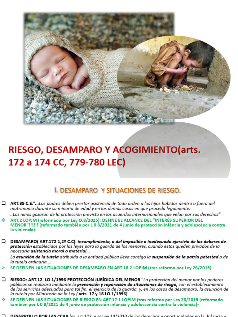 Riesgo, Desamparo y Acogimiento | PDF | Justicia | Crimen y violencia