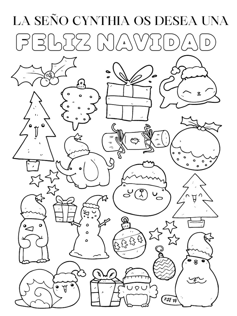 Christmas Coloring Worksheet | PDF