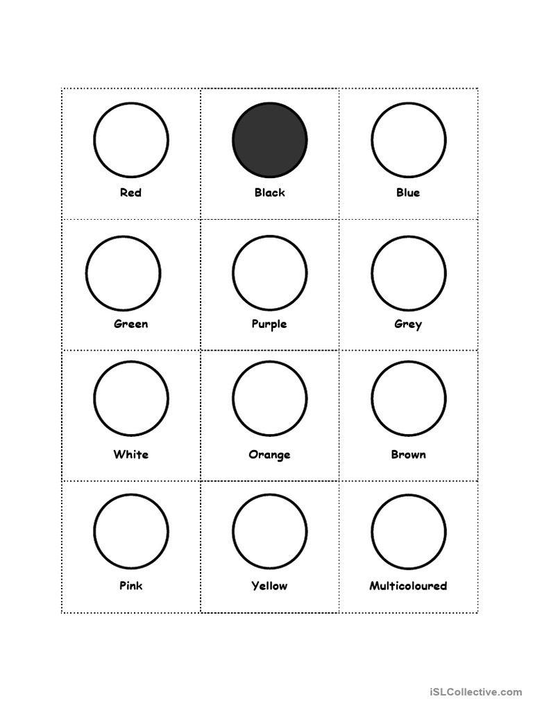 Memory Card Game - Colors | PDF