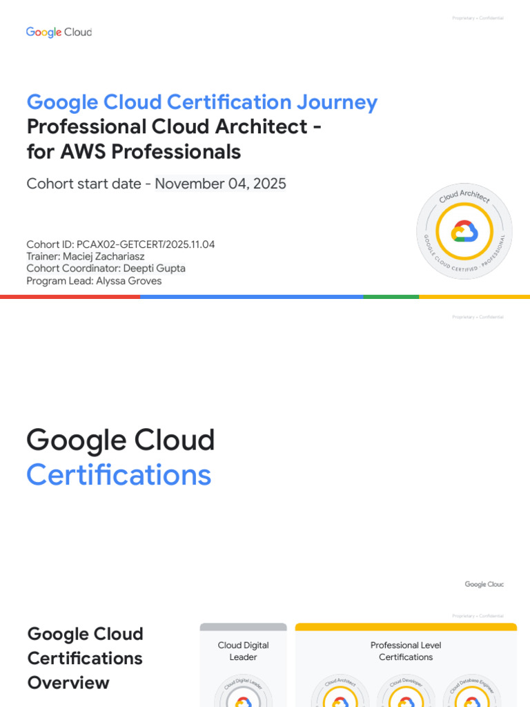 Google Cloud Architect Certification Guide | PDF | Cloud Computing ...