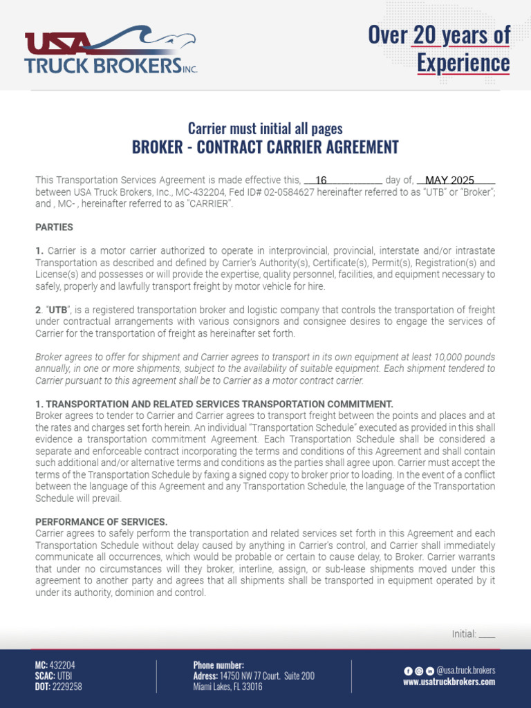 Carrier Packet | PDF | Cargo | Insurance