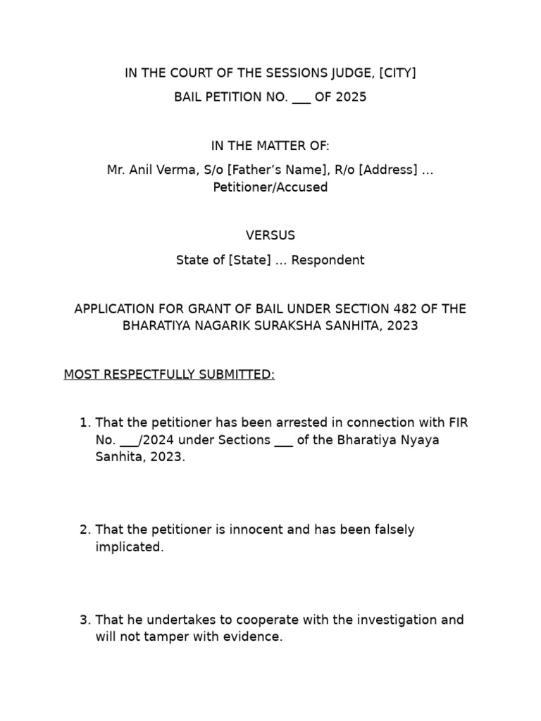 Bail Petition | PDF