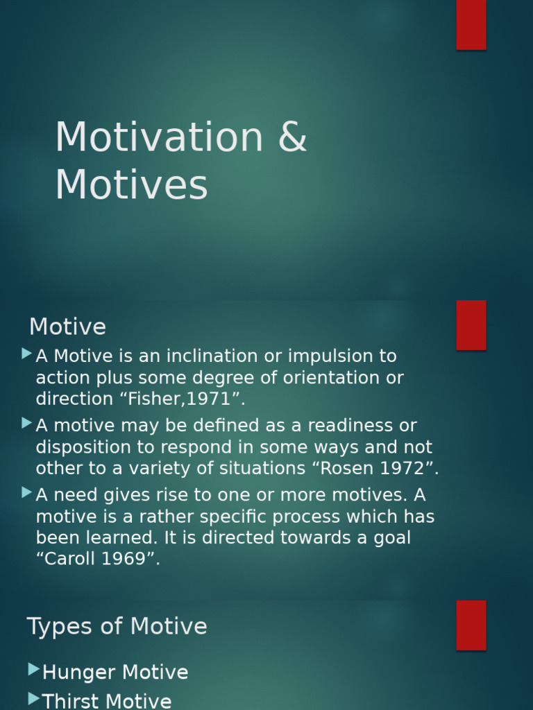 Motivation & Motives | PDF | Self Actualization | Aggression