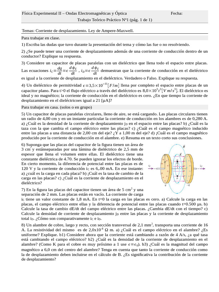 TTP1-oeyo25 | PDF | Resistividad Eléctrica y Conductividad | Dieléctrico