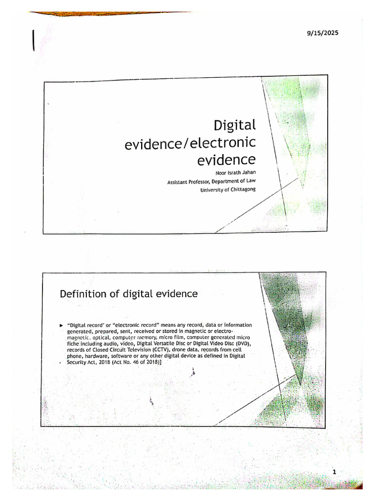 Evidence | PDF