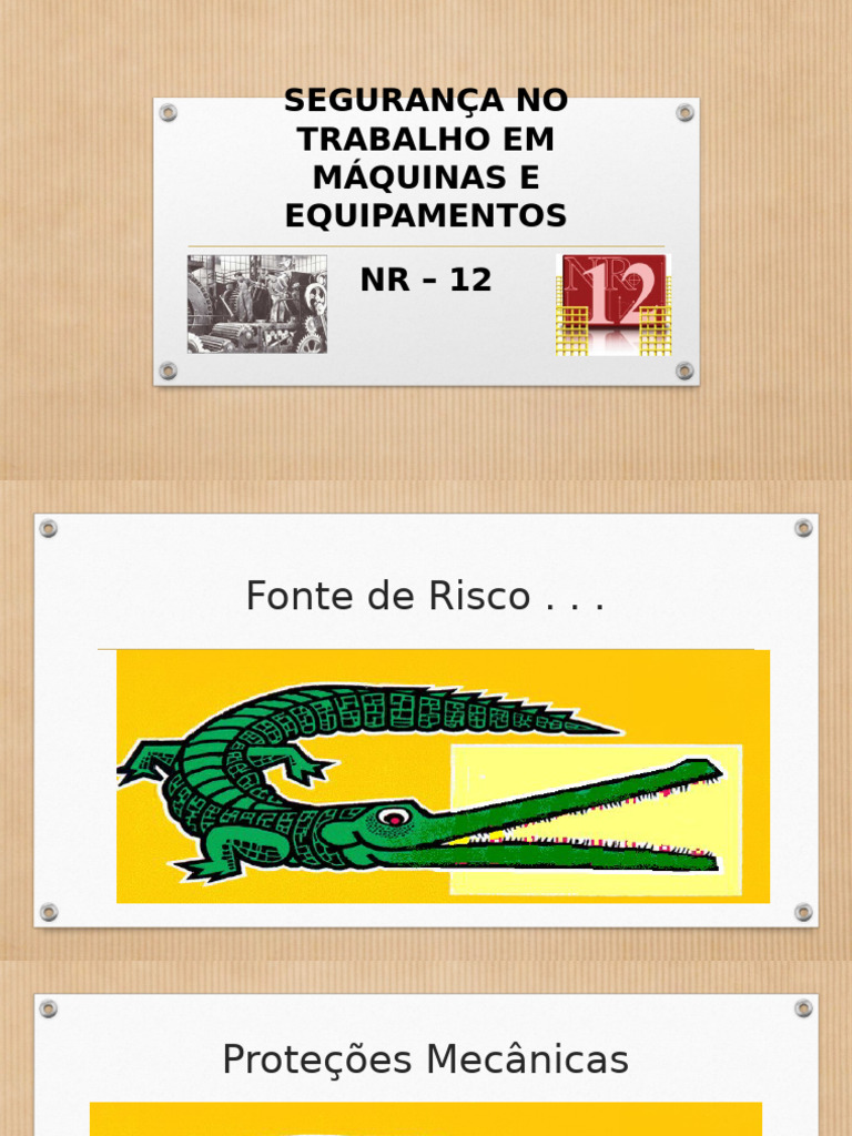 Segurança em Máquinas: NR 12 Explicada | PDF | Segurança e saúde ...