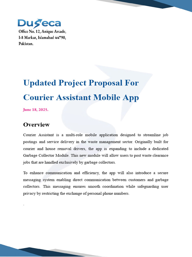 Updated Project Proposal of Mobile App For Aaron95skipps - Docx (2) - 2 | PDF | Mobile App ...