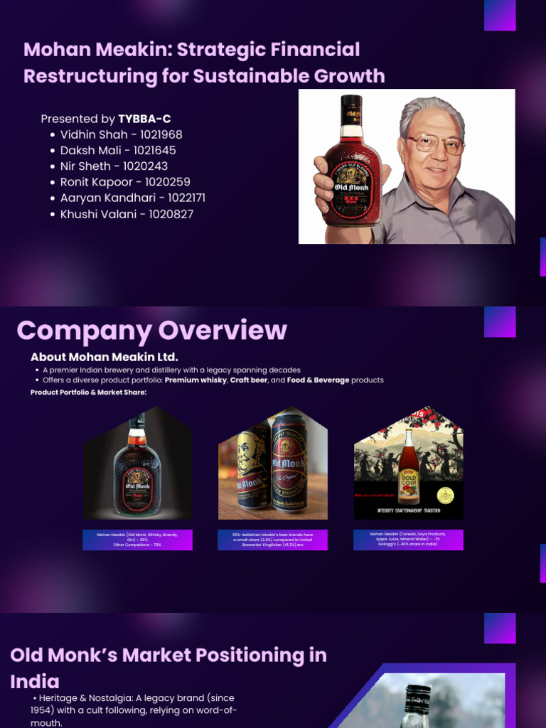 Mohan Meakin Project | PDF