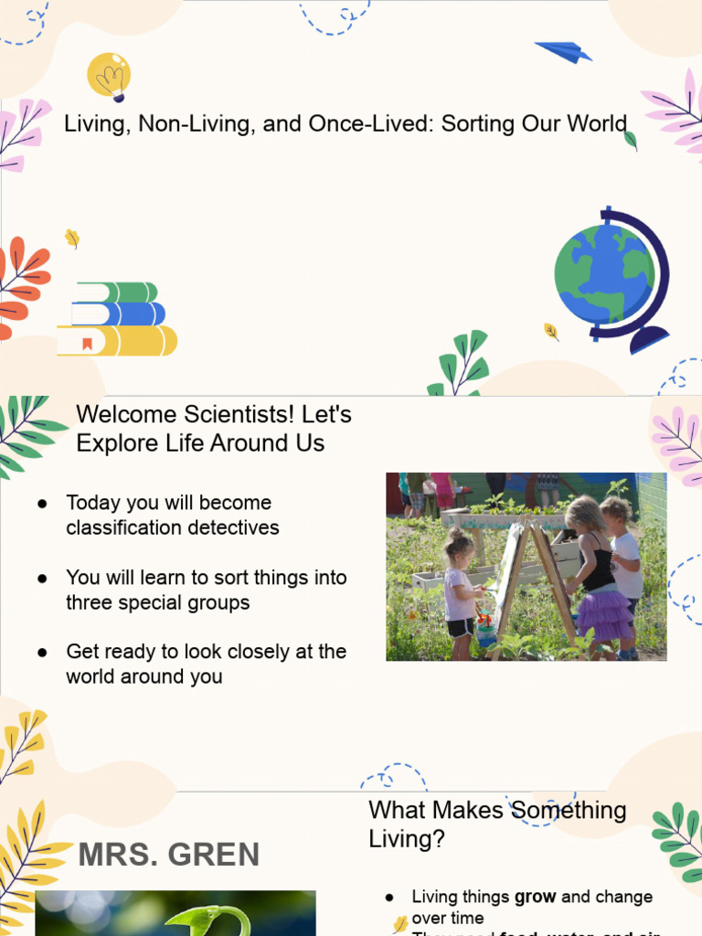Classifying Living and Non-Living Things | PDF