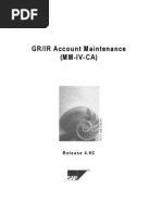 Manual GRIR Account Clearing Steps | PDF | Finance & Money Management
