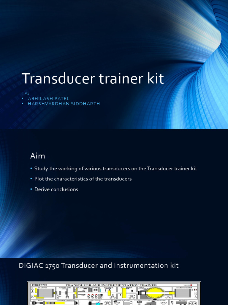 Transducer Trainer Kit | PDF