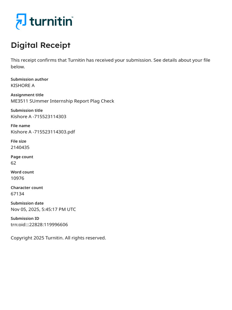 Digital Receipt: Submission Author | PDF