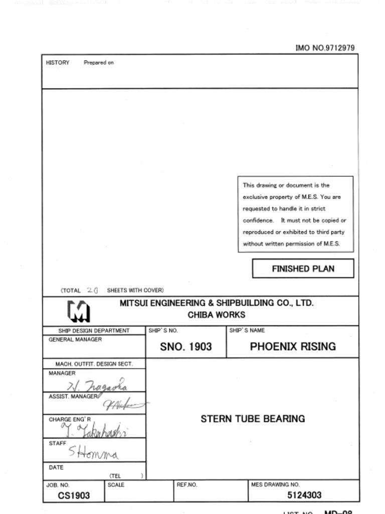 Md-08 Stern Tube Bearing | PDF