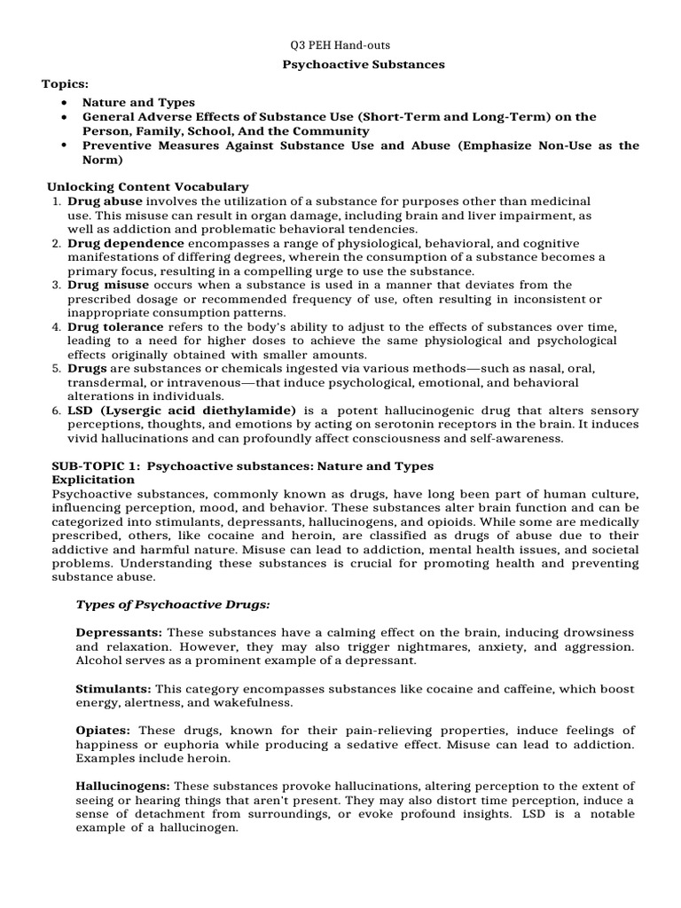 Inbound 7521167707952561910 | PDF | Substance Abuse | Psychoactive Drugs