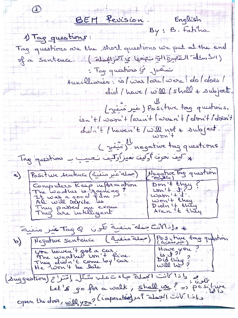 English 4am Bem Revision | PDF