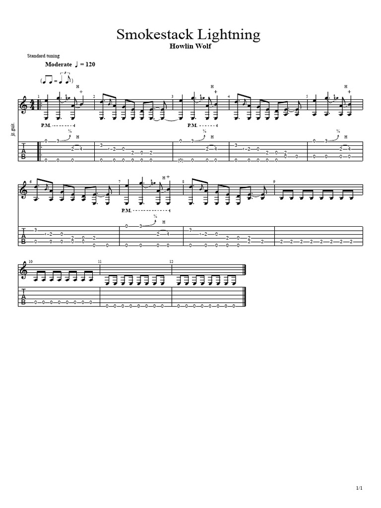 Howlin Wolf-Smokestack Lightning | PDF | Rhythm And Blues Songs | Blues