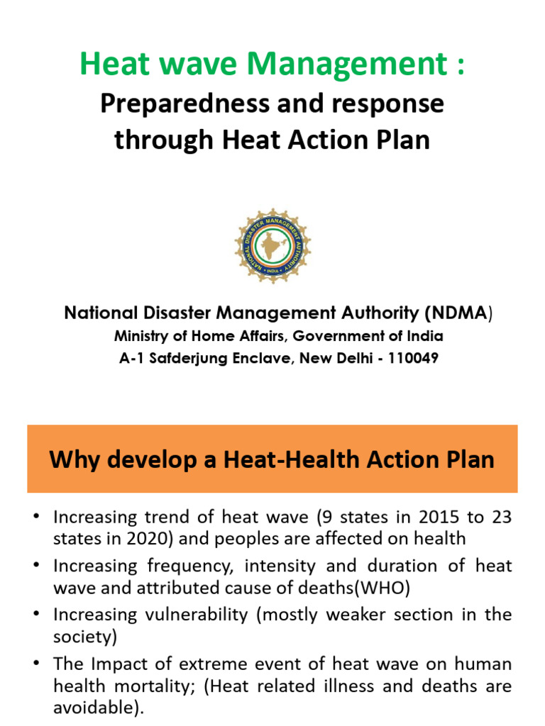 Heat Wave Management Action Plan | PDF | Emergency Management | Heat Wave