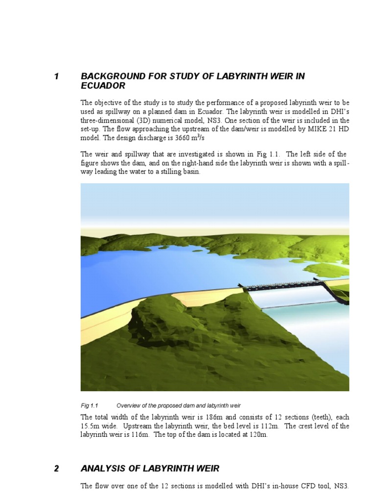Labyrinth Weir Paper | PDF | Spillway | Fluid Dynamics