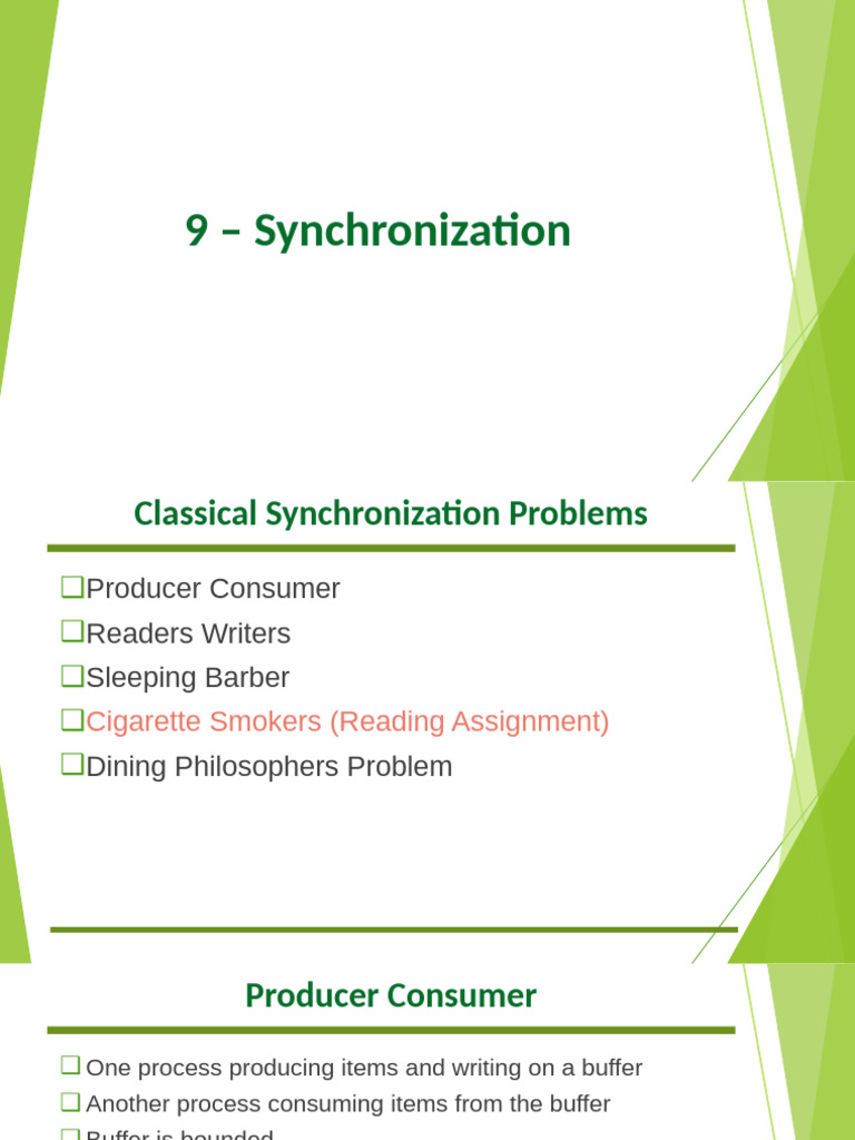 9 Synchronization | PDF | Computing | Computer Science