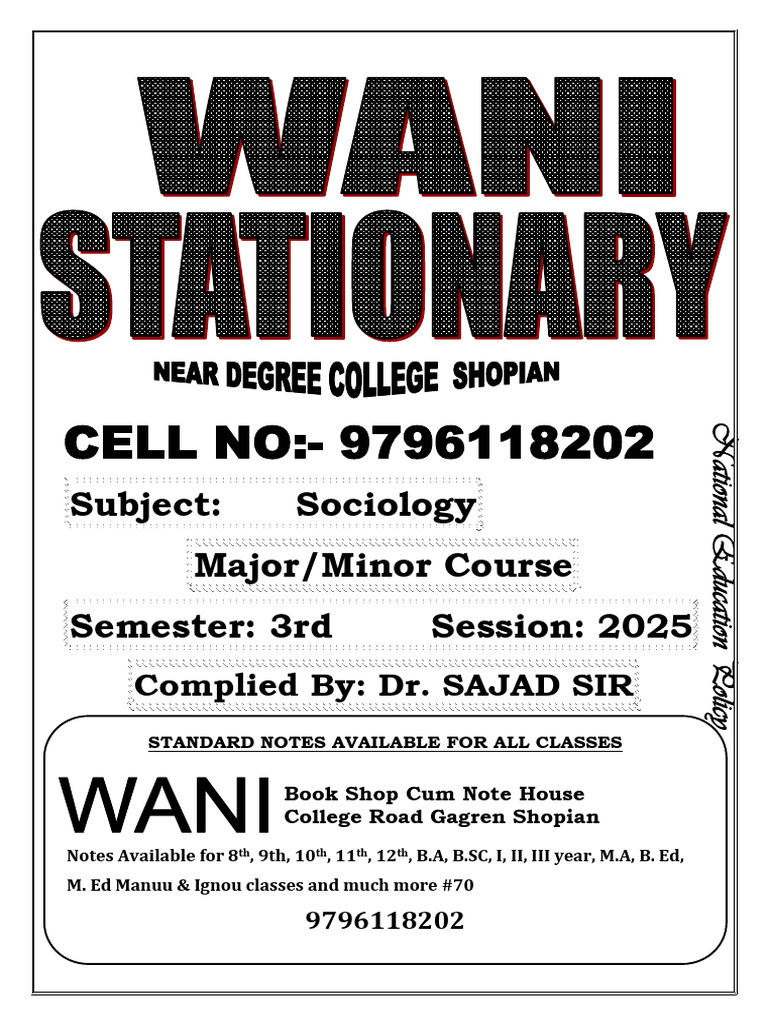 Classical Sociological Tradition 3rd Sem | PDF | Positivism | Sociology