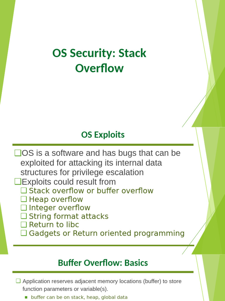 Understanding Stack Overflow Vulnerabilities | PDF | Computer Data ...
