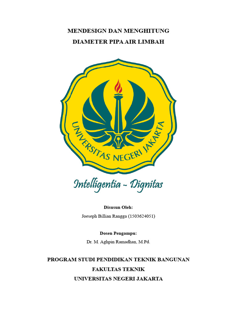 Plumbing Design Dan Menghitung Diameter Pipa_joeseph Billian Rangga ...