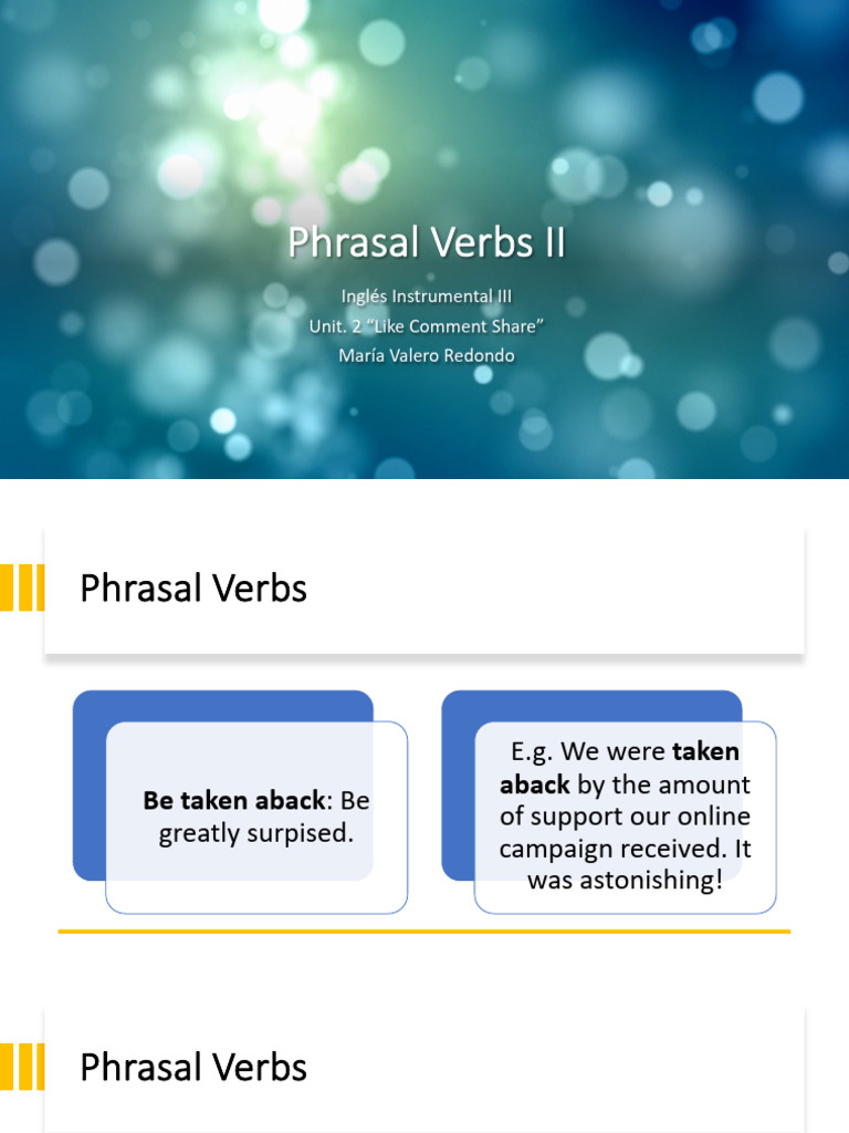 Phrasal Verbs II - 251101 - 115012 | PDF