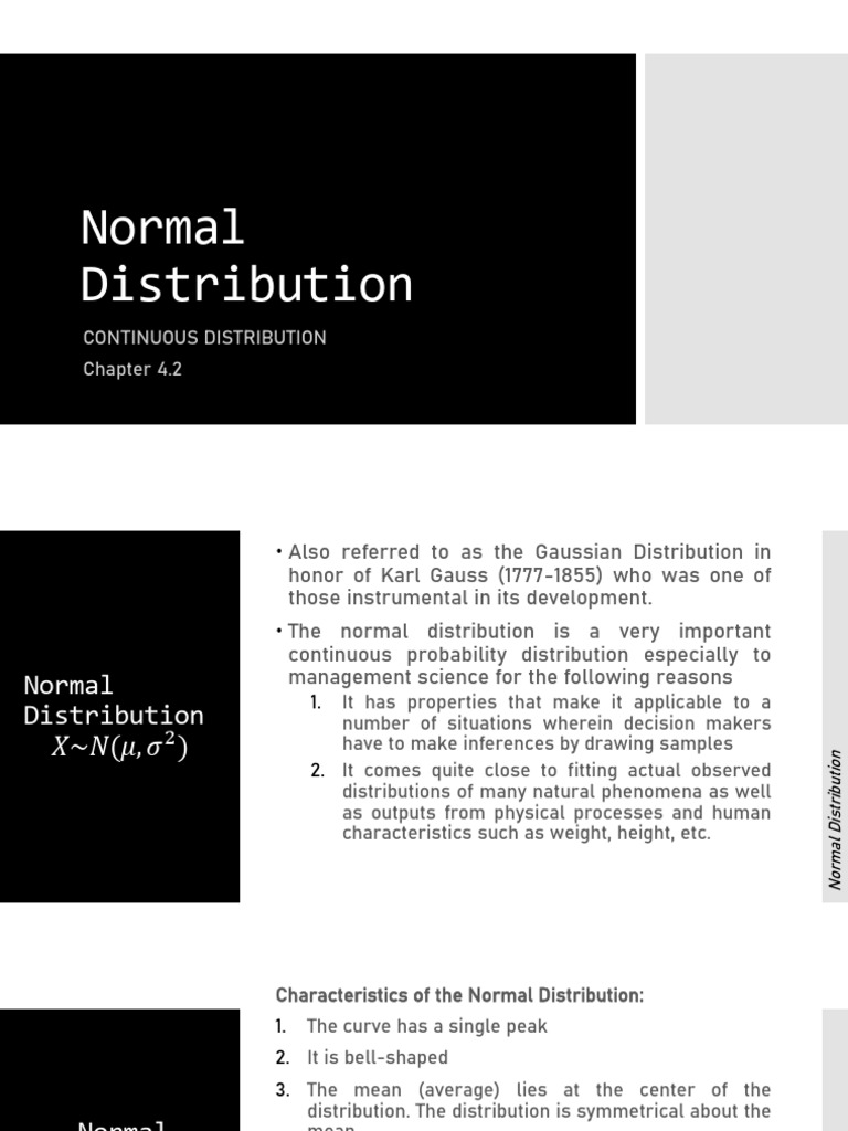 c4.2 - Normal Distribution | PDF | Normal Distribution | Standard Deviation