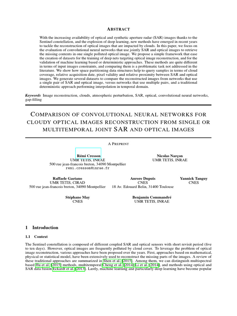 Comparison of Convolutional Neural Networks For | PDF | Graphics ...