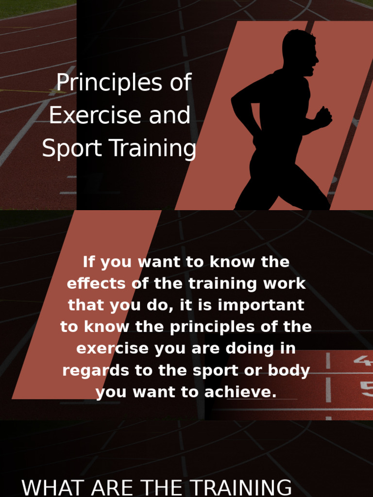 Principles of Exercise and Sport Training 1 | PDF | Physical Fitness ...